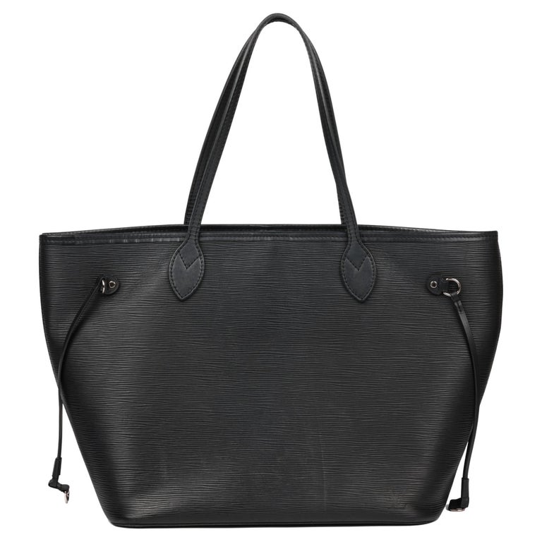 LOUIS VUITTON Black Epi Leather Neverfull MM For Sale at 1stDibs