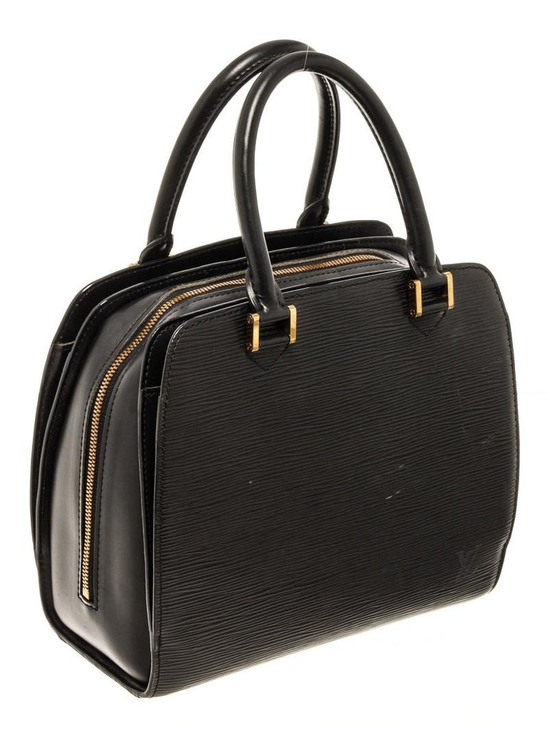 Louis Vuitton Black Epi Leather Pont Neuf Satchel Bag For Sale at 1stDibs