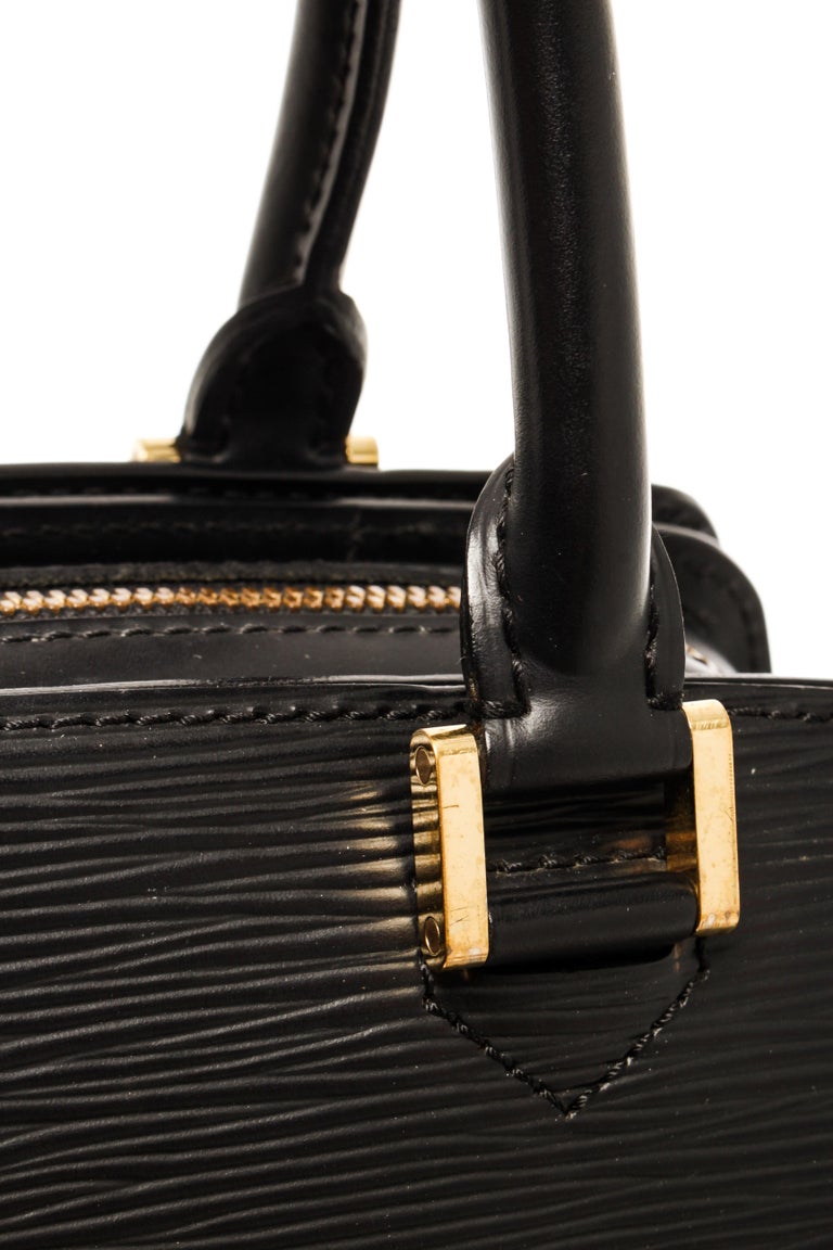 Louis Vuitton Black Epi Leather Pont Neuf Satchel Bag at 1stDibs