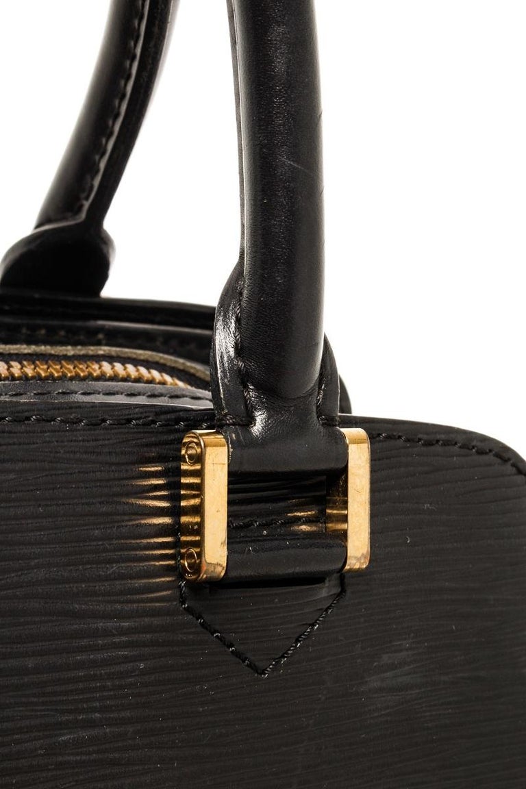Louis Vuitton Black Epi Leather Pont Neuf Satchel Bag For Sale at 1stDibs