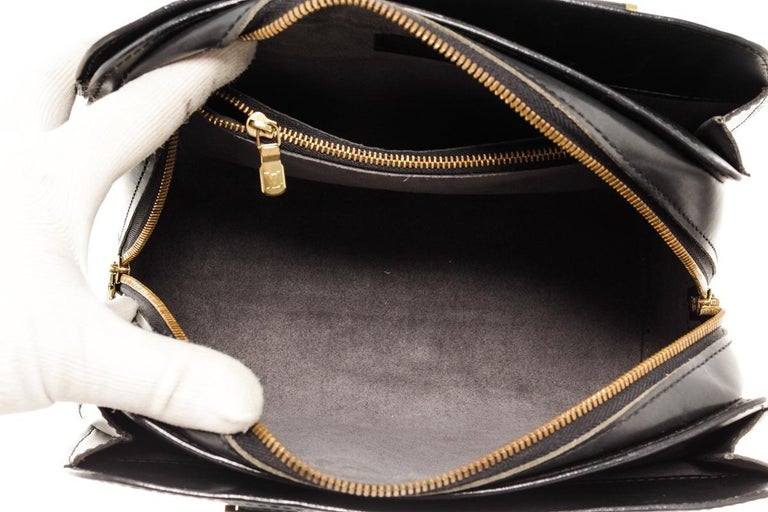 Louis Vuitton Black Epi Leather Pont Neuf Satchel Bag For Sale at 1stDibs