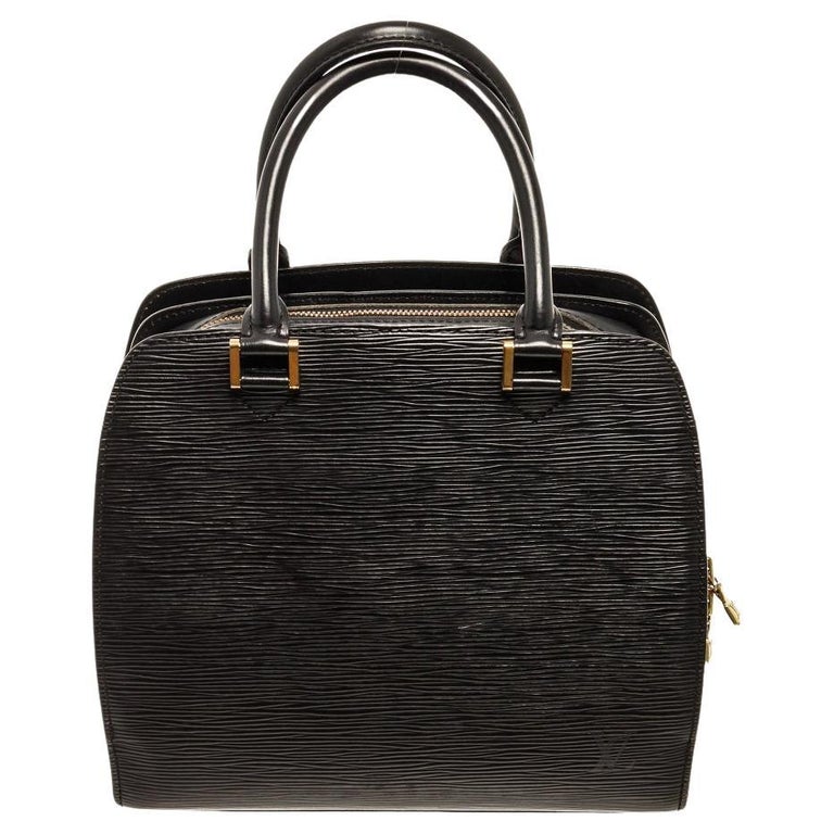Louis Vuitton Black Epi Leather Pont Neuf Satchel Bag For Sale at 1stDibs