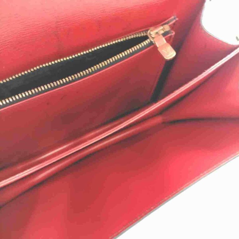Louis Vuitton Black Epi Noir Friedland Flap Red 860464 For Sale at 1stDibs