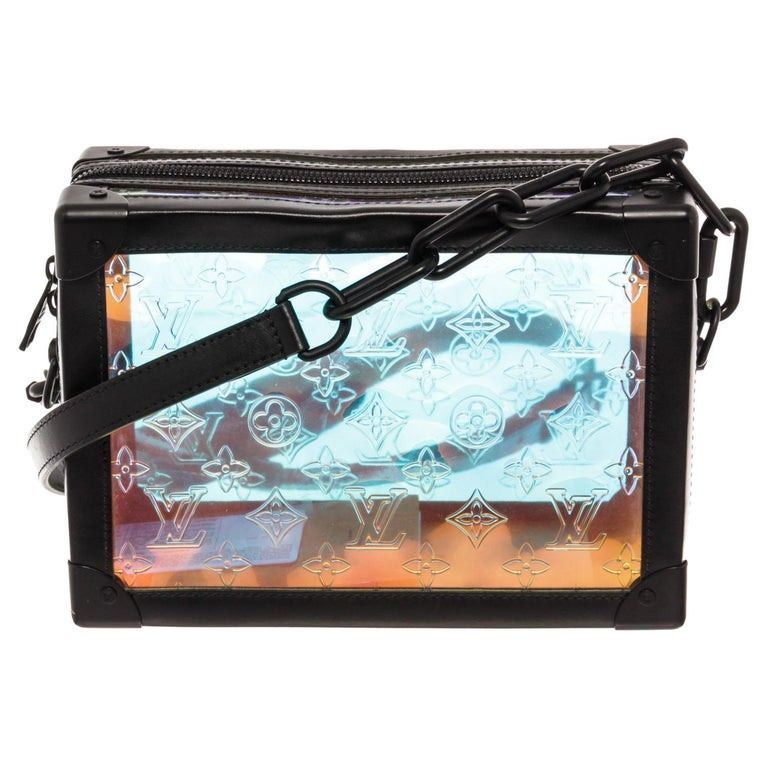 Louis Vuitton Black Iridescent Prism PVC Monogram Solar Ray Soft Trunk ...
