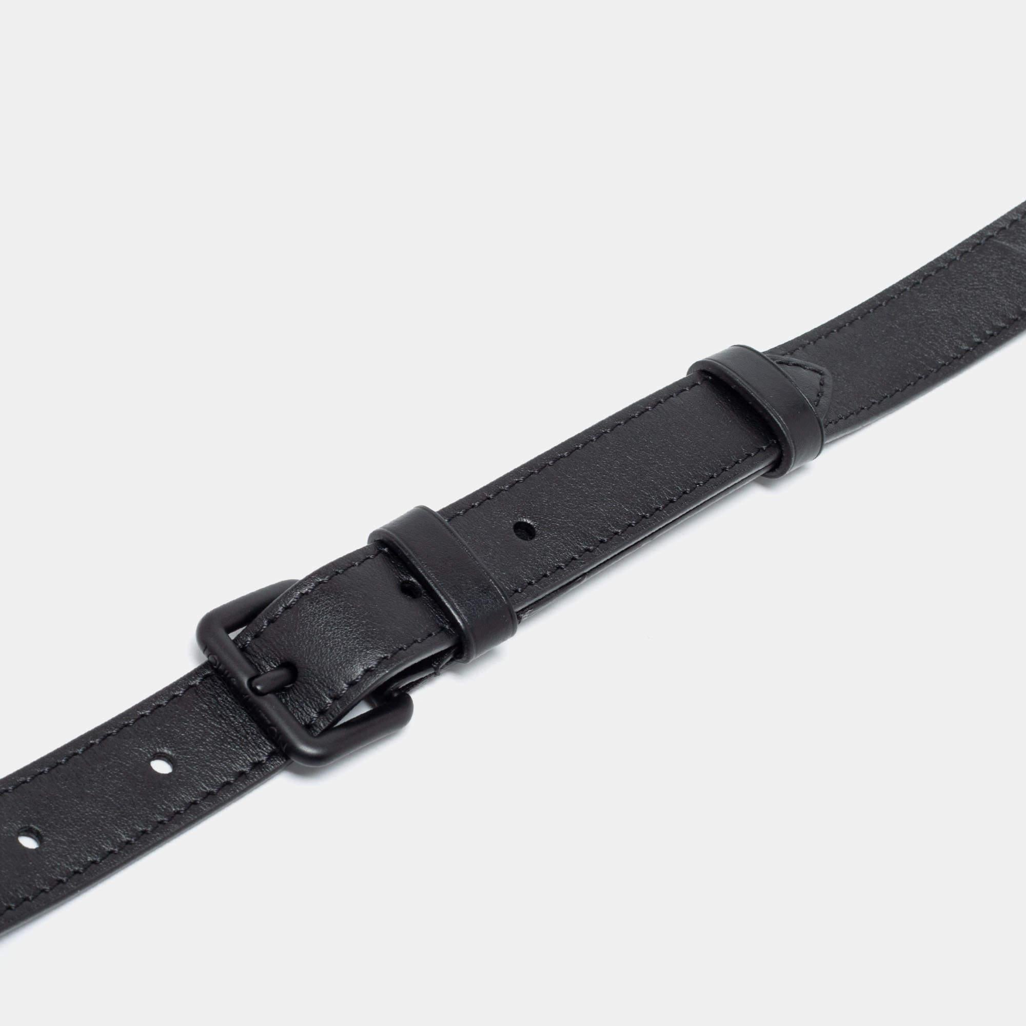 Louis Vuitton Black Leather Adjustable Shoulder Bag Strap at 1stDibs