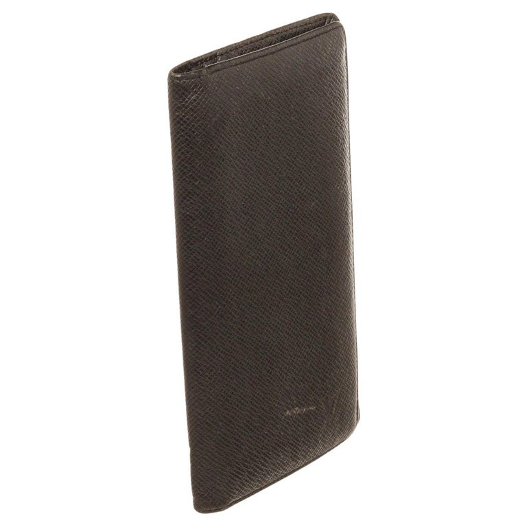 Louis Vuitton Black Leather Brazza Wallet with material leather For ...