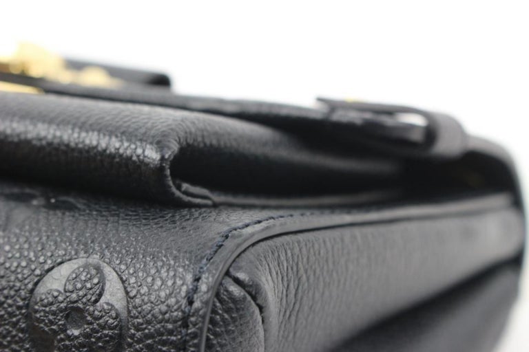 Louis Vuitton Black Leather Empreinte Vavin BB Gold Chain Crossbody ...