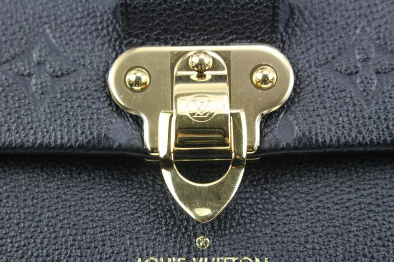 Louis Vuitton Black Leather Empreinte Vavin BB Gold Chain Crossbody ...