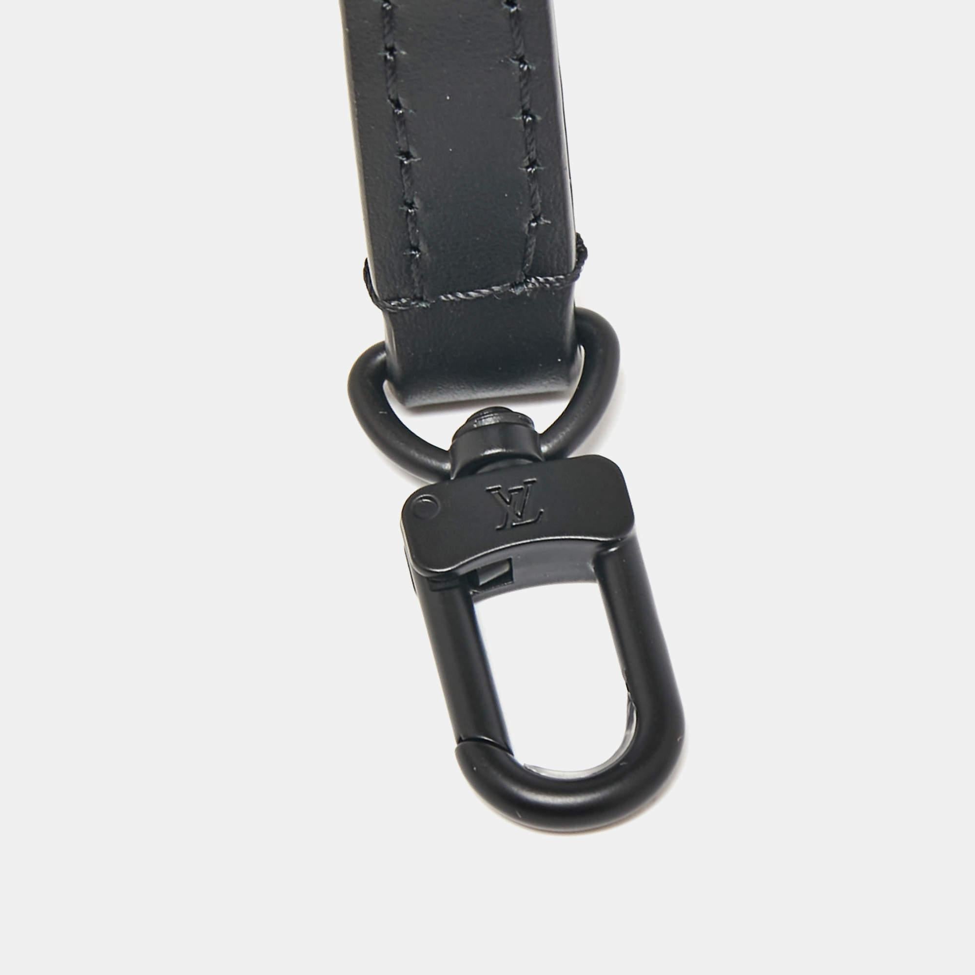 Louis Vuitton Black Leather Shoulder Bag Strap at 1stDibs