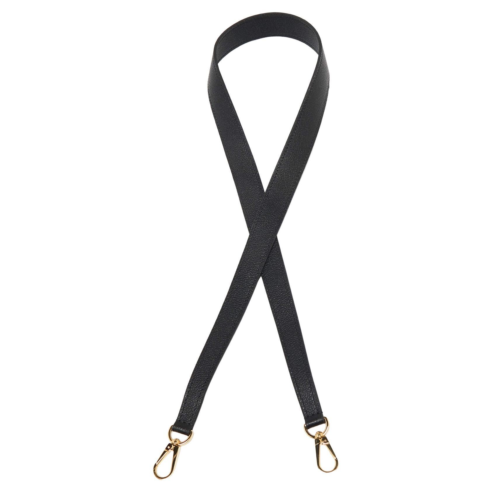 Louis Vuitton Black Leather Shoulder Bag Strap at 1stDibs