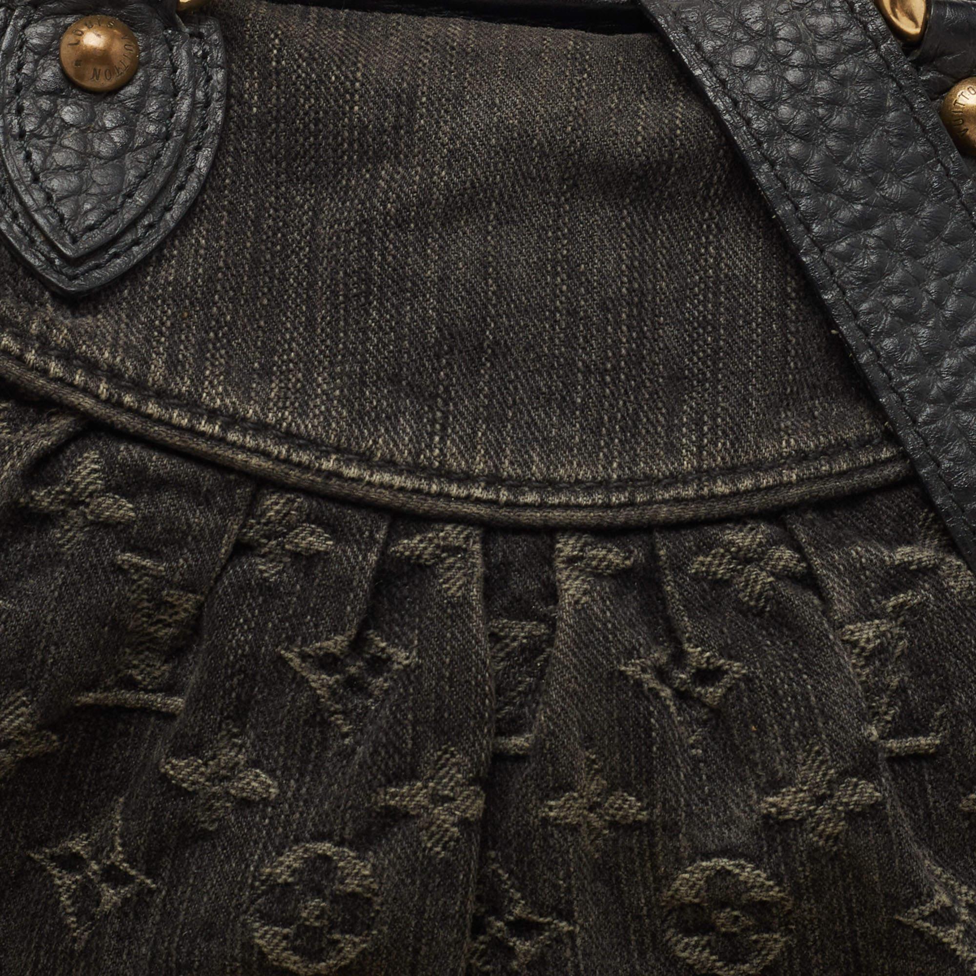 Louis Vuitton Black Monogram Denim Neo Cabby MM Bag at 1stDibs | louis ...