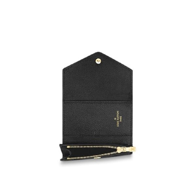 Louis Vuitton Black Monogram Empreinte Leather Zoé Wallet For Sale at ...