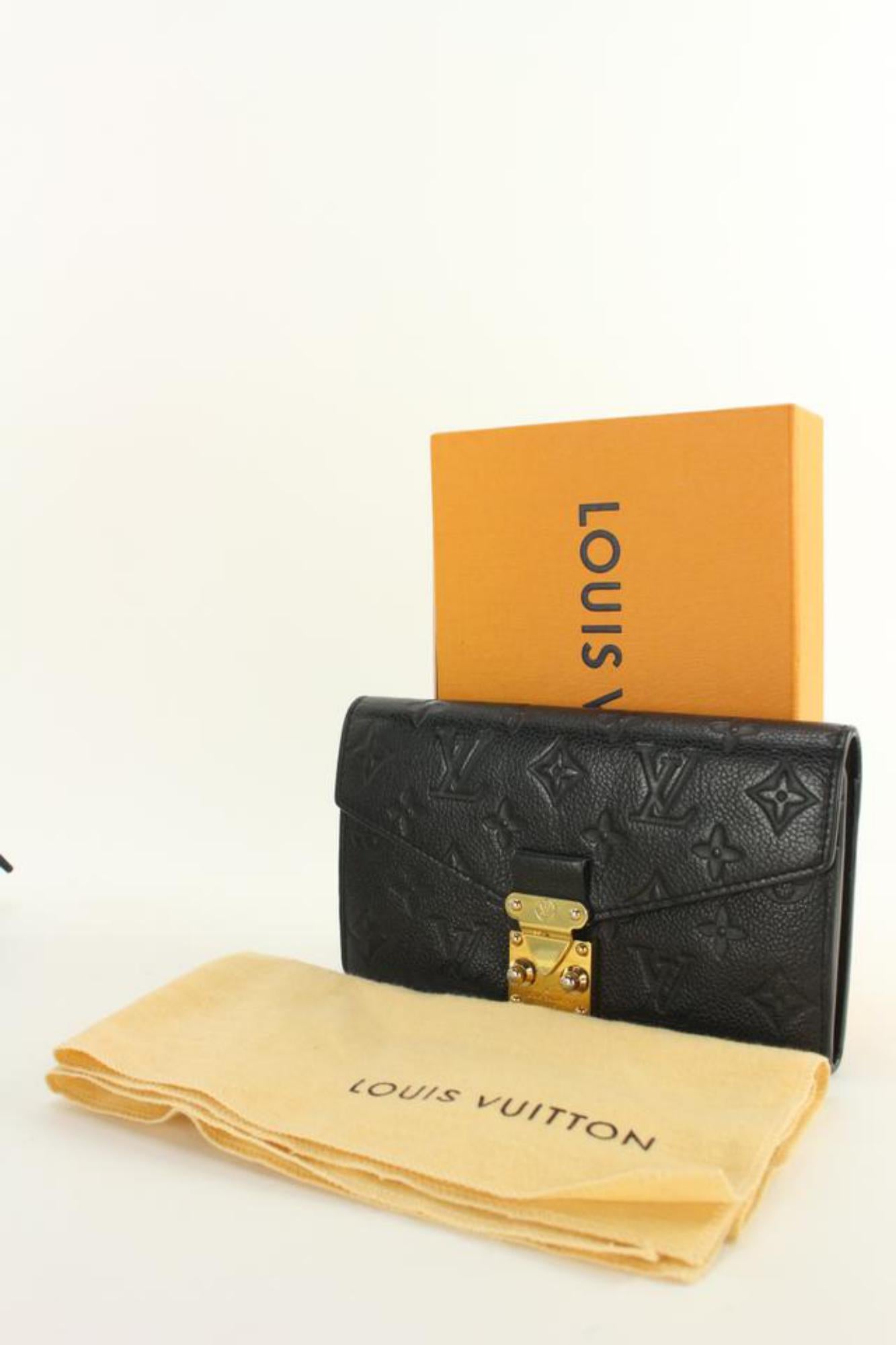 Louis Vuitton Black Monogram Empreinte Metis Wallet 1LVJ1013 at 1stDibs
