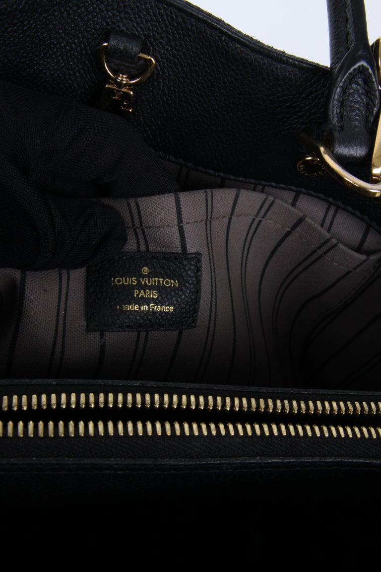 Louis Vuitton Black Monogram Empreinte Montaigne MM Handbag at 1stDibs ...