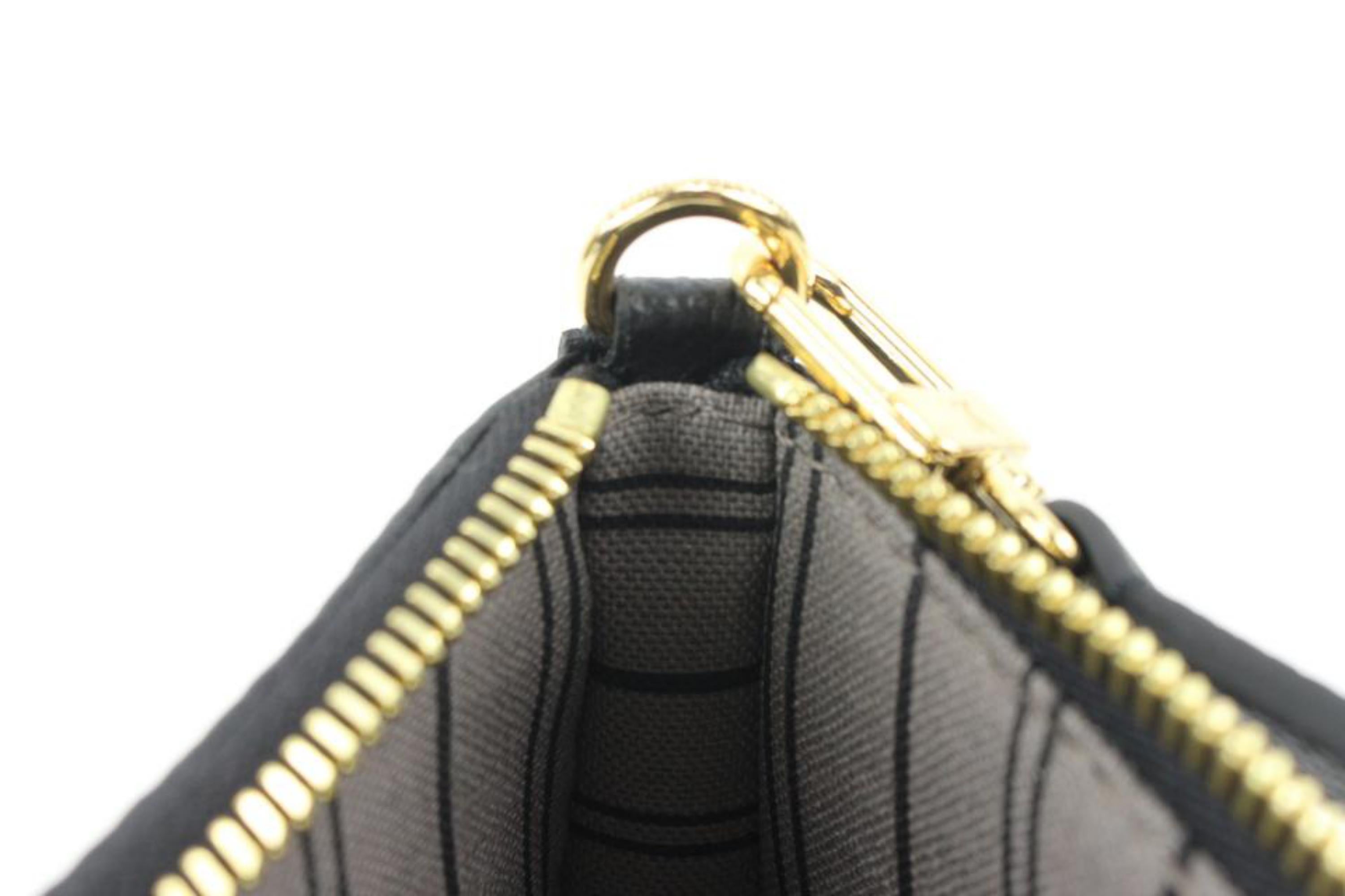 Louis Vuitton Black Monogram Leather Empreinte Easy Pouch on Strap ...