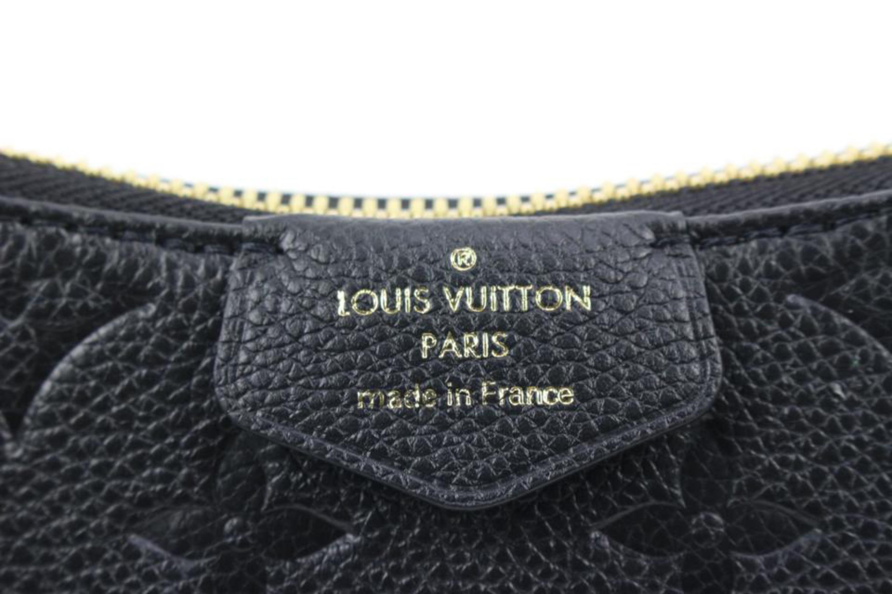 Louis Vuitton Black Monogram Leather Empreinte Easy Pouch on Strap ...