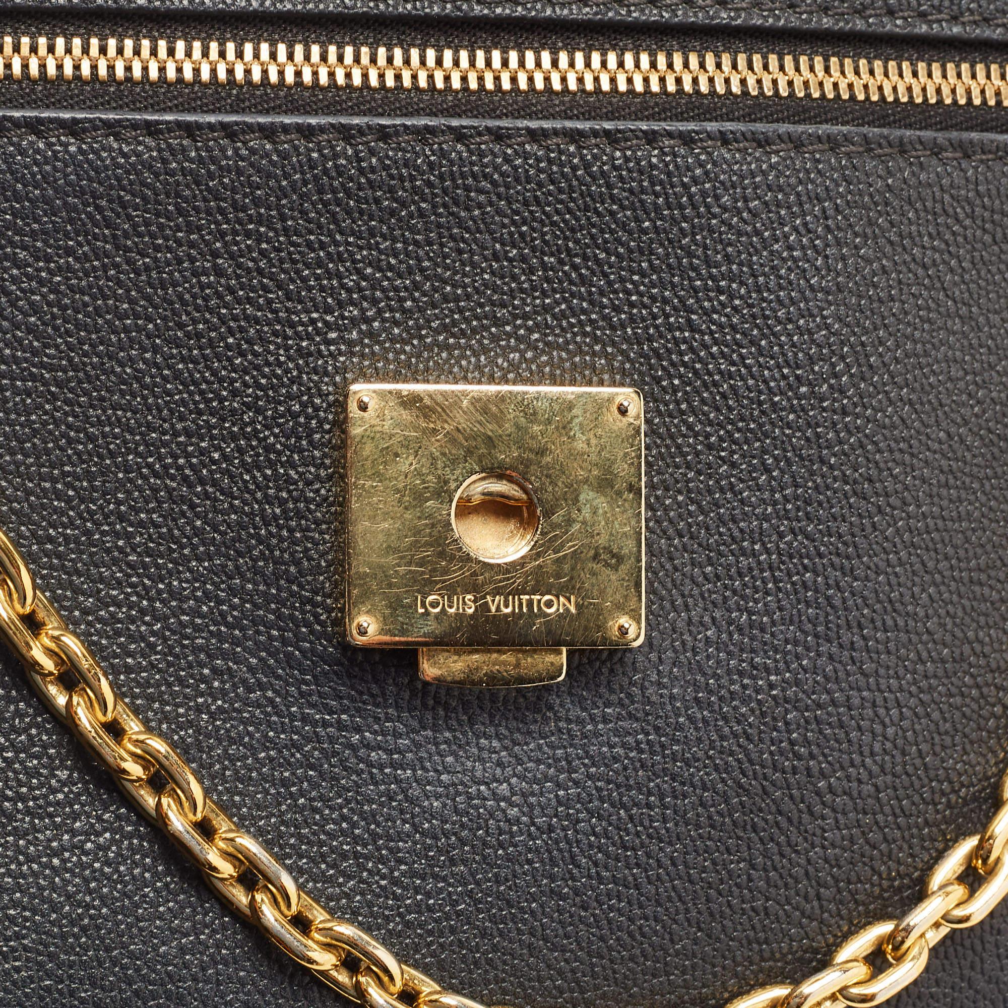 Louis Vuitton Black Monogram Leather Very Messenger Bag For Sale at 1stDibs