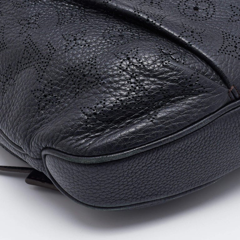 Louis Vuitton Black Monogram Mahina Leather Selene MM Bag For Sale at ...