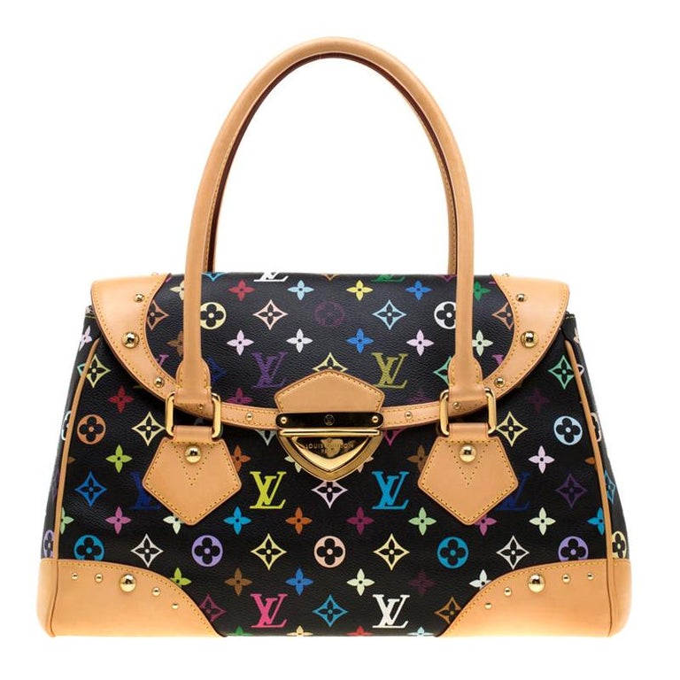 Louis Vuitton Black Monogram Multicolore Canvas Beverly GM Bag For Sale ...
