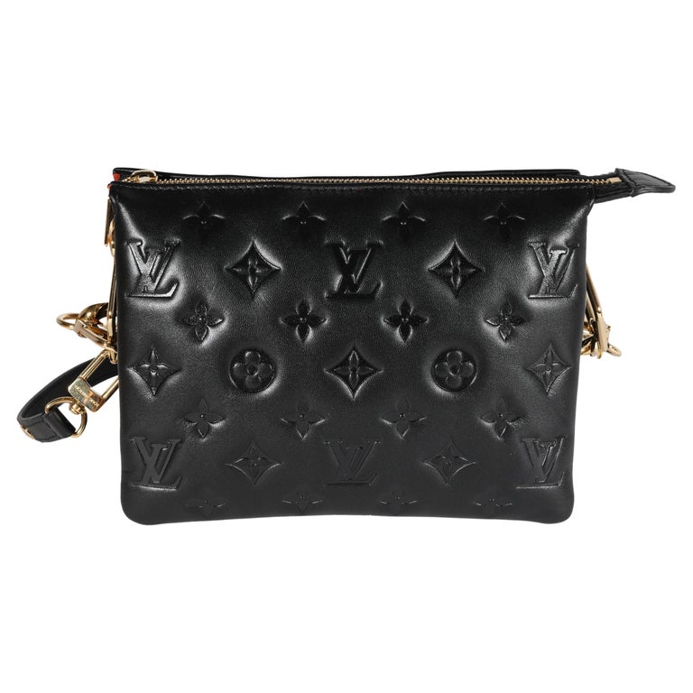 Louis Vuitton Black Monogram Puffy Lambskin Coussin BB For Sale at ...