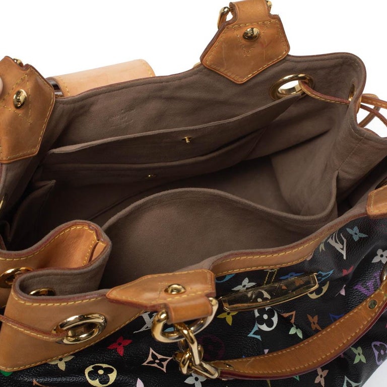 Louis Vuitton Black Multicolor Monogram Canvas Ursula Bag at 1stDibs