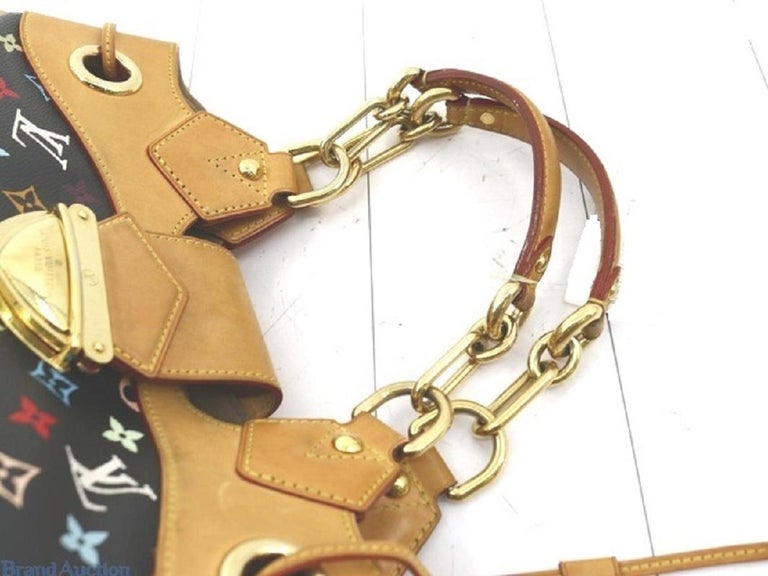 Louis Vuitton Black Multicolor Monogram Leather Ursula Bag For Sale at ...