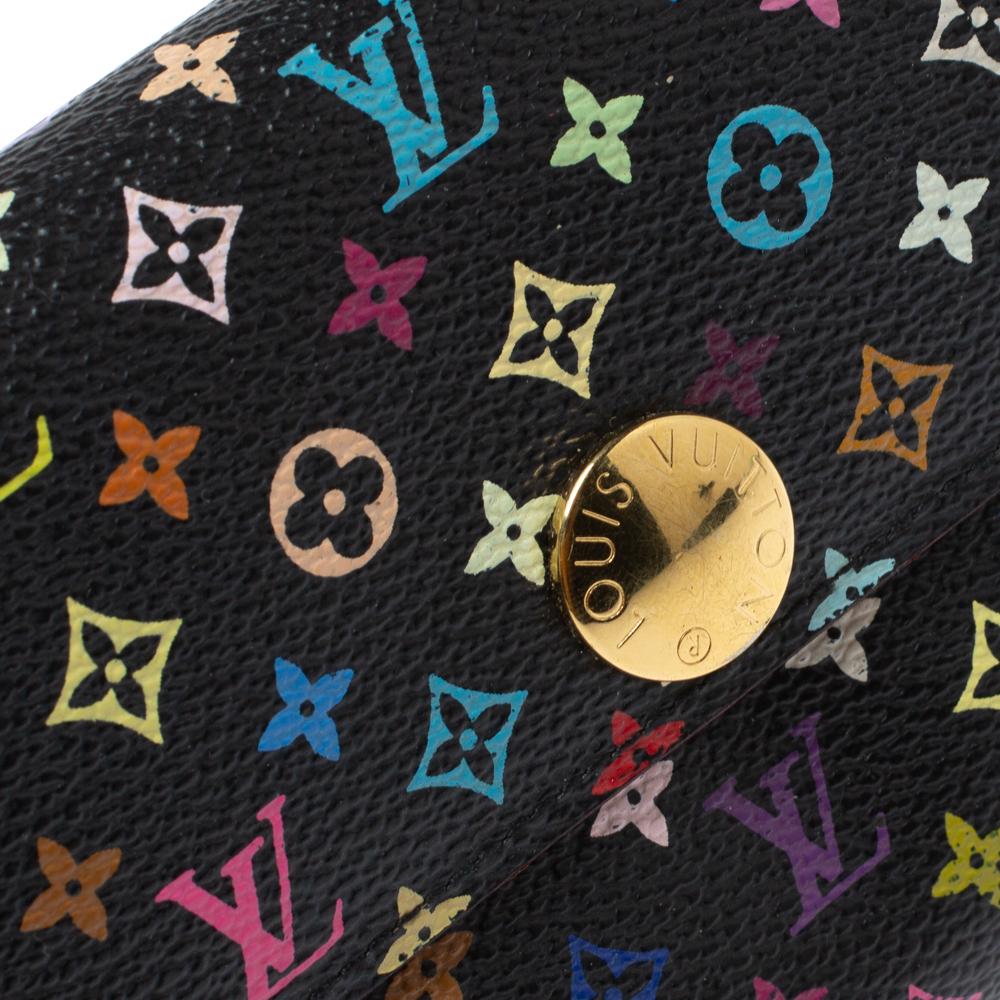 Louis Vuitton Black Multicolor Monogram Sarah Wallet at 1stDibs | louis ...