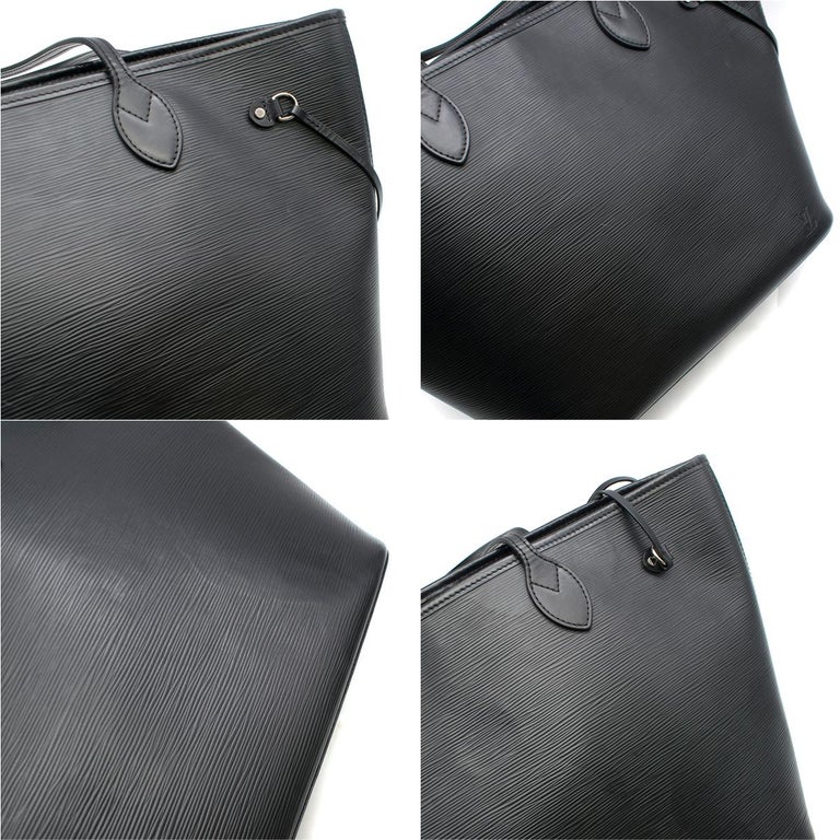 Louis Vuitton Black Neverfull MM Tote Bag at 1stDibs | black louis ...