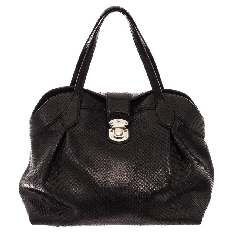 Louis Vuitton Black Python Cirrus MM Shoulder Bag For Sale at 1stDibs