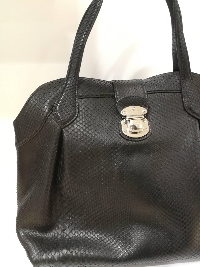 Louis Vuitton Black Python Limited Ed. Bag For Sale at 1stDibs