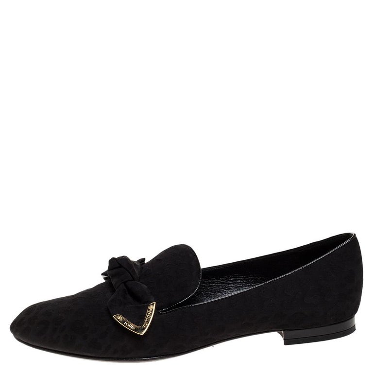 Louis Vuitton Black Stephen Sprouse Silk Amulet Loafers Size 39 at 1stDibs