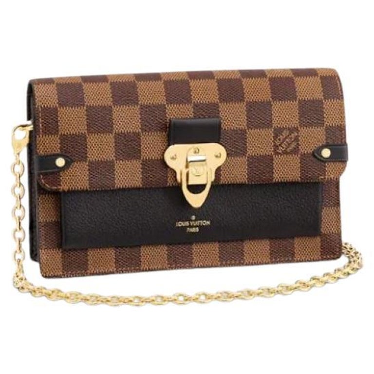 Louis Vuitton Black VAVIN CHAIN WALLET For Sale at 1stDibs