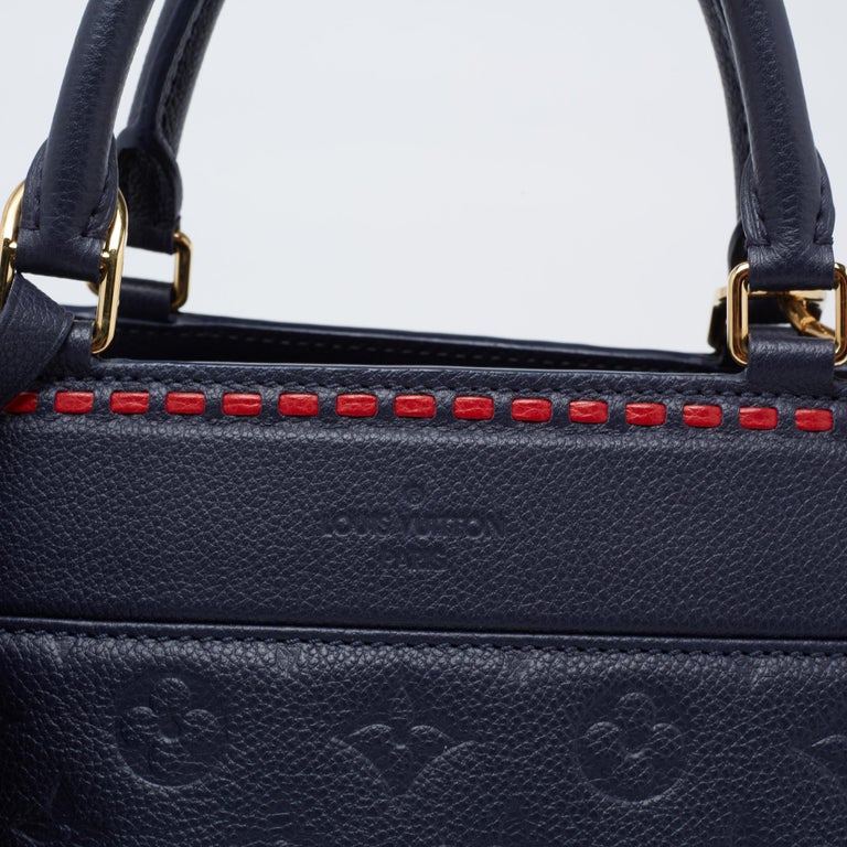 Louis Vuitton Bleu Infini Empreinte Leather Vosges MM Bag at 1stDibs