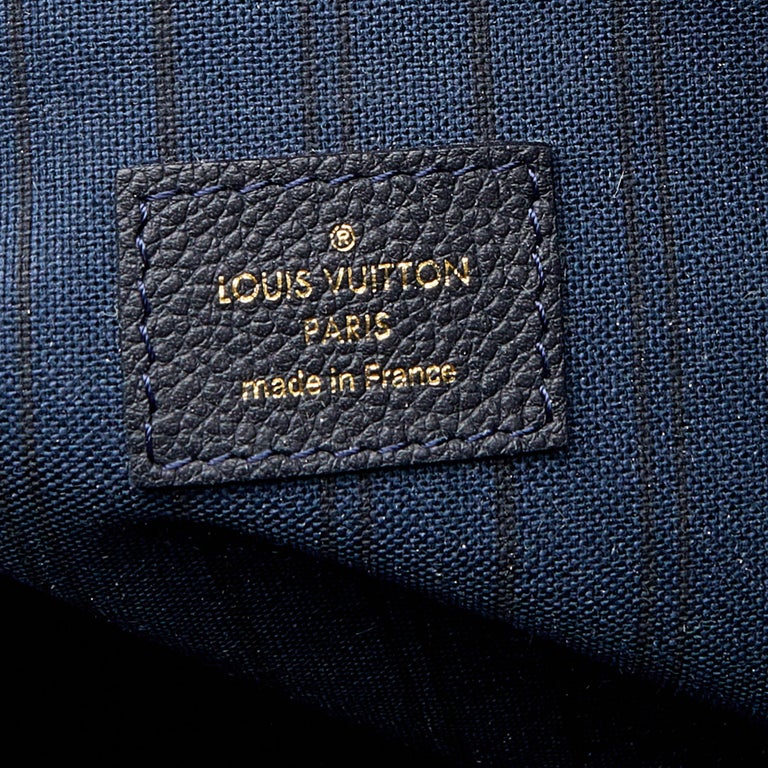 Louis Vuitton Bleu Infini Monogram Empreinte Leather Citadine GM Bag ...