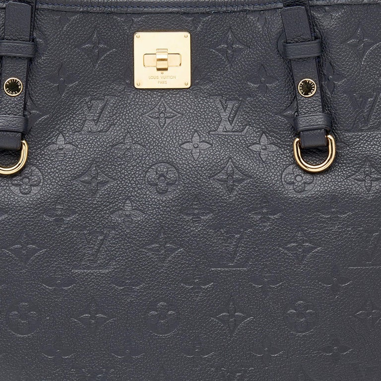Louis Vuitton Bleu Infini Monogram Empreinte Leather Citadine GM Bag ...