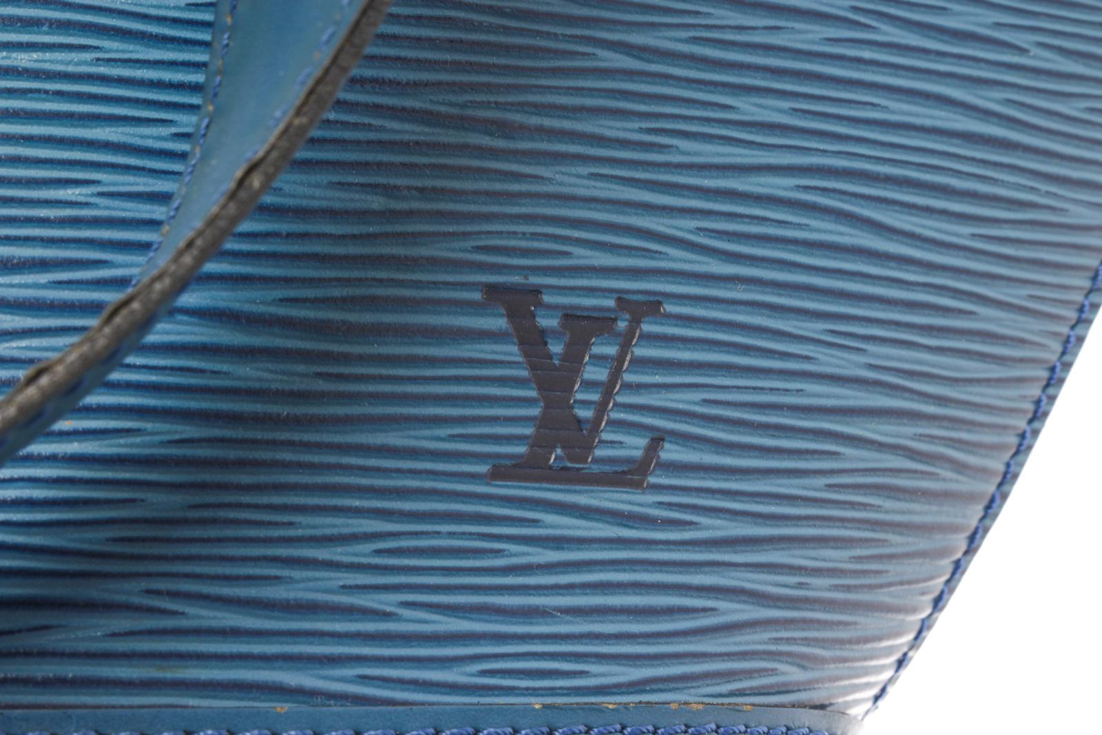 Louis Vuitton Blue Epi Leather Saint Jacques PM Tote Bag at 1stDibs