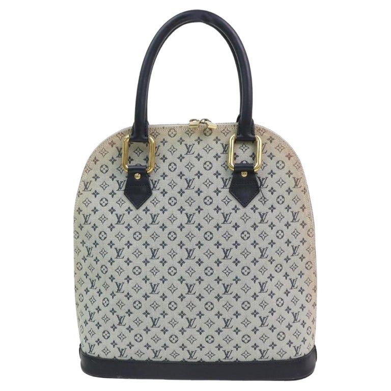 Louis Vuitton Blue Grey Monogram Mini Lin Alma Haut Tall 8701664 at 1stDibs