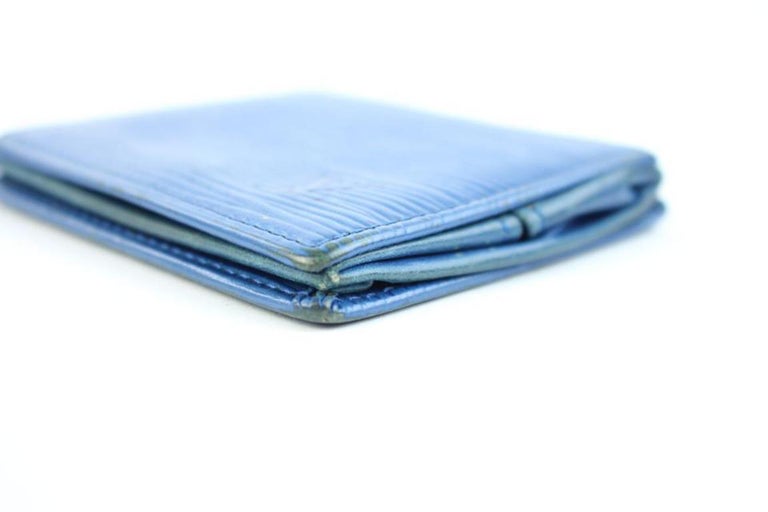 Louis Vuitton Blue M6369e Epi Port Monet Coin Case 62lva32717 Wallet ...