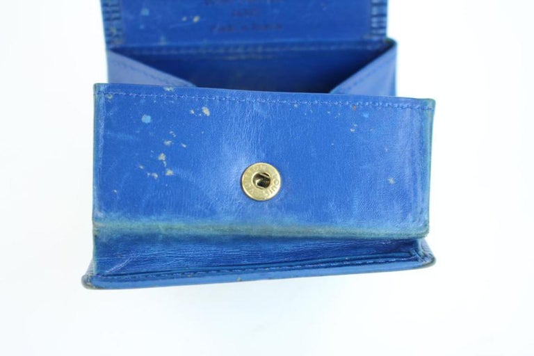 Louis Vuitton Blue M6369e Epi Port Monet Coin Case 62lva32717 Wallet ...