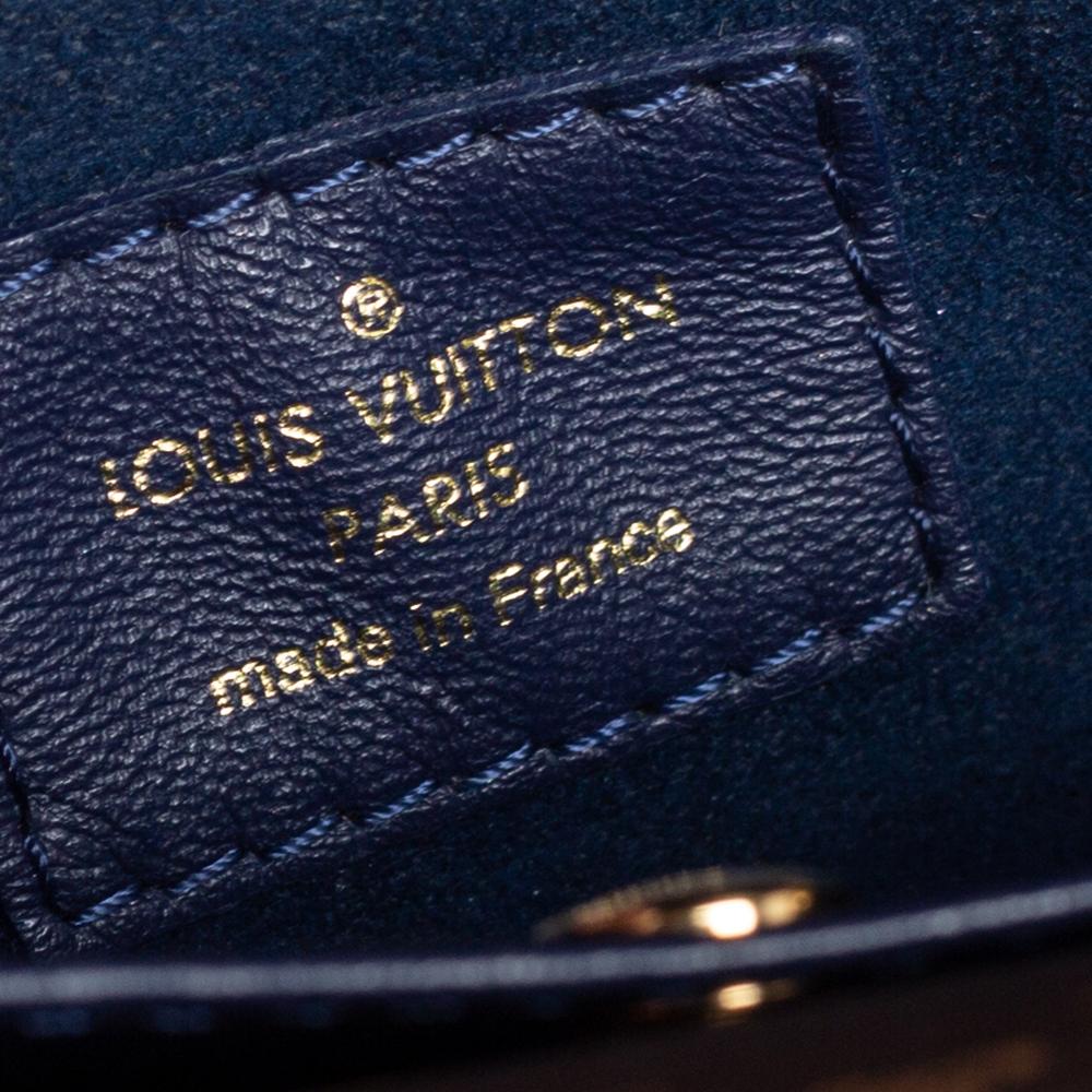 Louis Vuitton Blue Marine Monogram Canvas and Leather Double V Bag at ...