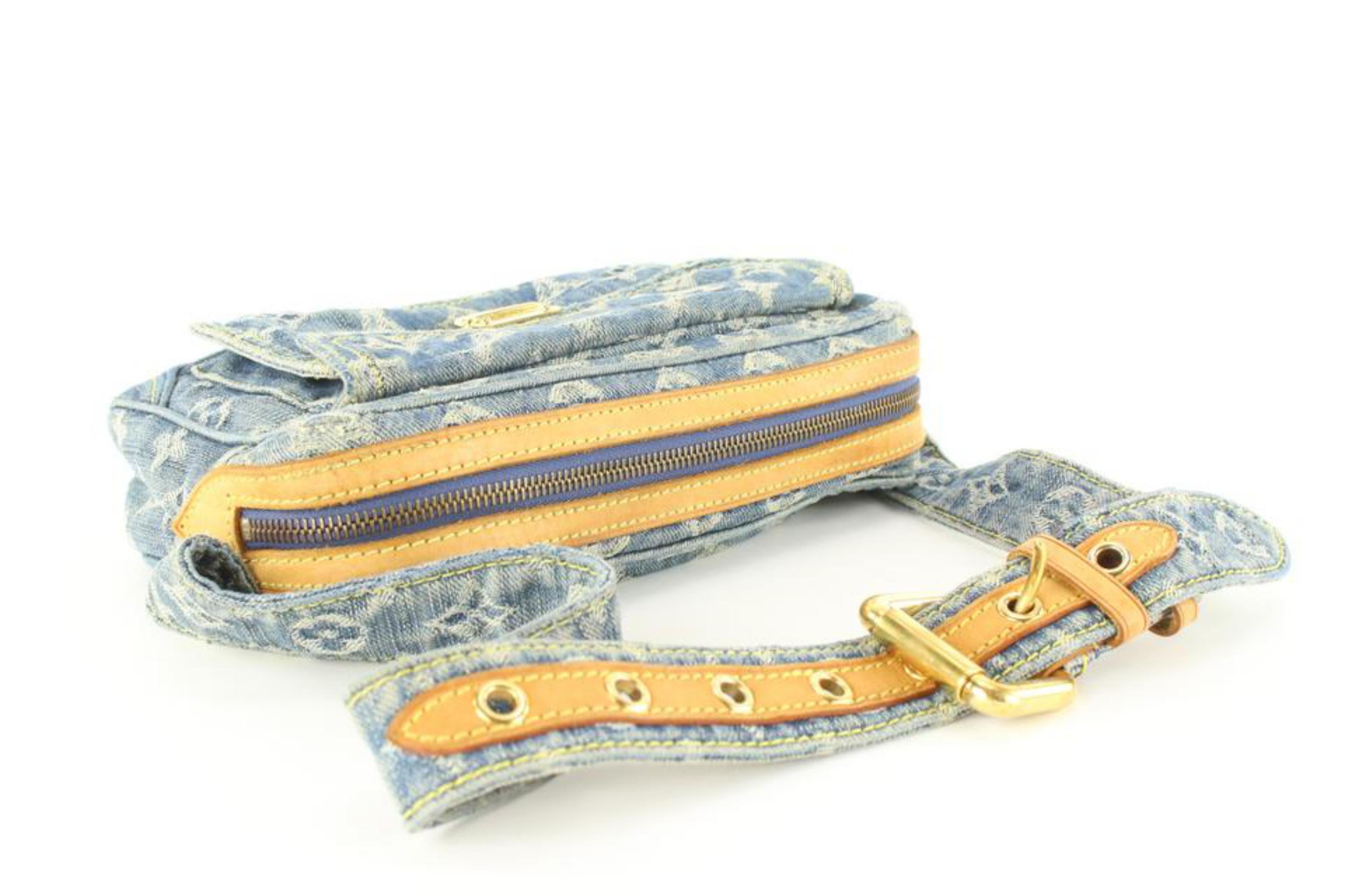 Louis Vuitton Blue Monogram Denim Bumbag 1LVJ1027 at 1stDibs | louis vuitton high rise bumbag ...