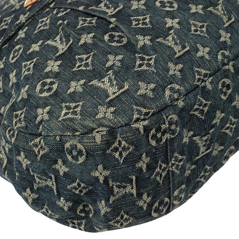 Louis Vuitton Blue Monogram Denim Daily GM Bag at 1stDibs