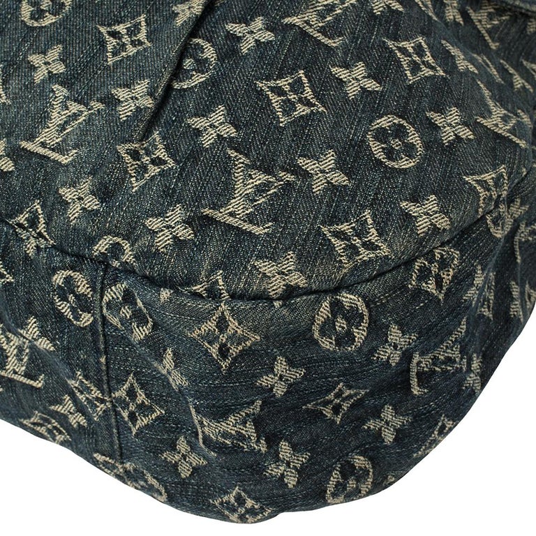 Louis Vuitton Blue Monogram Denim Daily GM Bag at 1stDibs