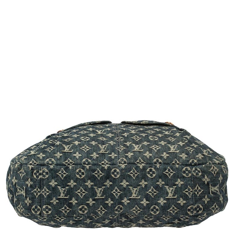 Louis Vuitton Blue Monogram Denim Daily GM Bag at 1stDibs