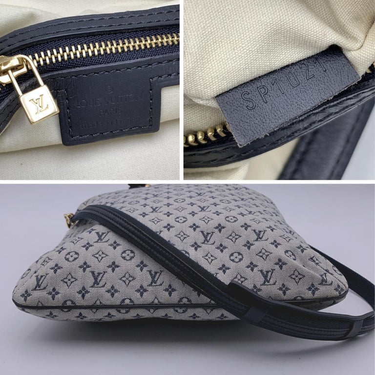 Louis Vuitton Blue Monogram Mini Lin Canvas Francoise Tote Bag For Sale ...