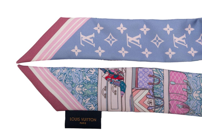 Louis Vuitton BNIB Lilac Handbags Silk Twilly For Sale at 1stDibs