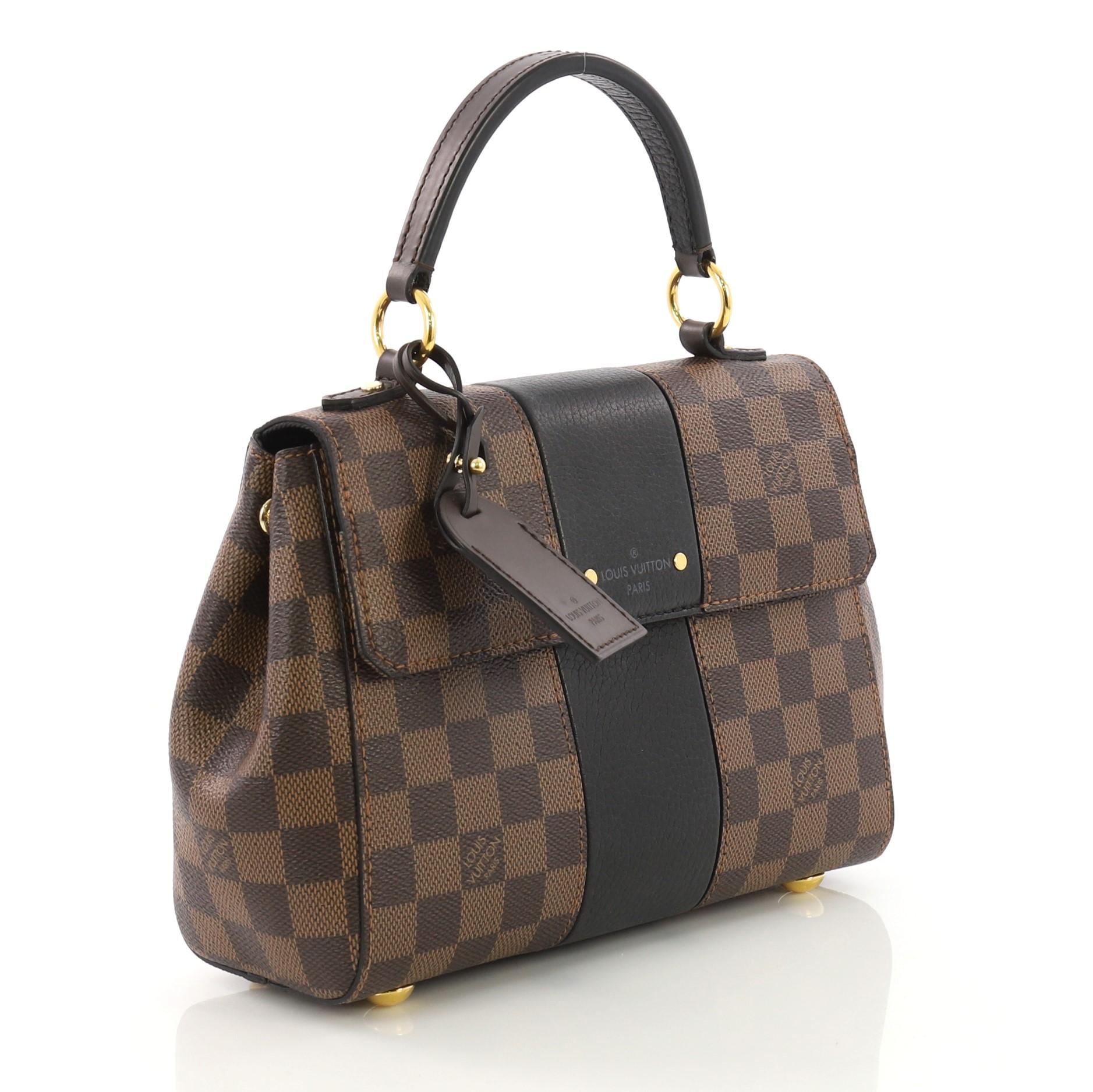 Louis Vuitton Bond Street Handbag Damier Canvas with Leather BB at ...
