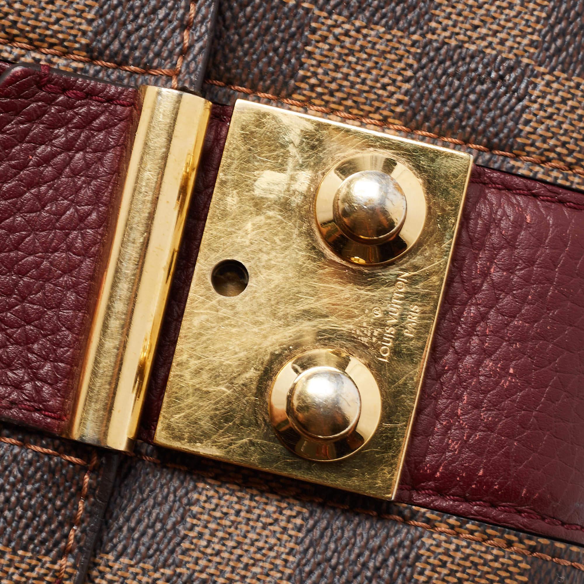 Louis Vuitton Bordeaux Damier Ebene Canvas Wight Bag For Sale at 1stDibs