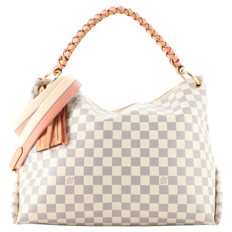 Louis Vuitton Braided Handle Beaubourg Hobo Damier MM For Sale at 1stDibs