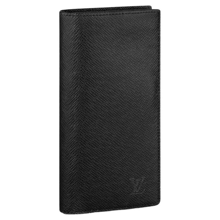 Louis Vuitton Brazza Wallet Materials Taiga Leather black For Sale at ...